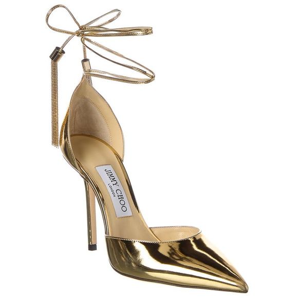 Jimmy Choo | Shoes | Jimmy Choo Eris 0 Leather Pump Gold | Poshmark
